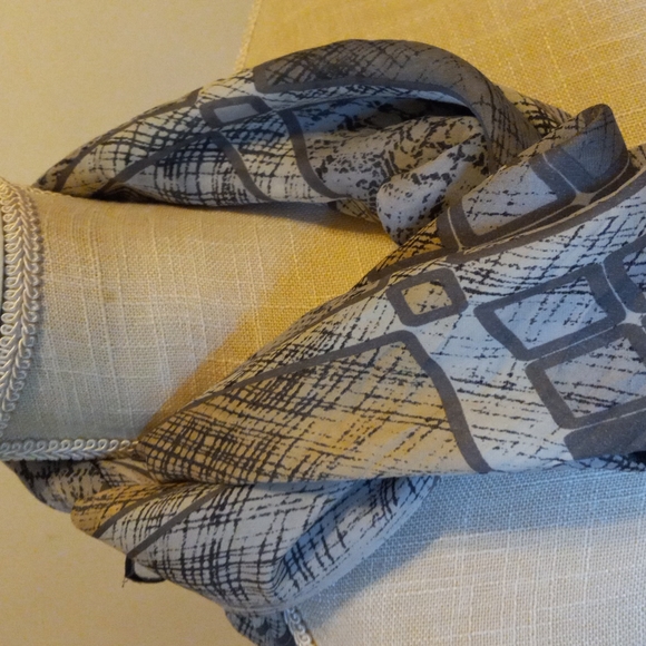 Halston Heritage | Accessories | Halston Silk Scarf Square Light Grey ...